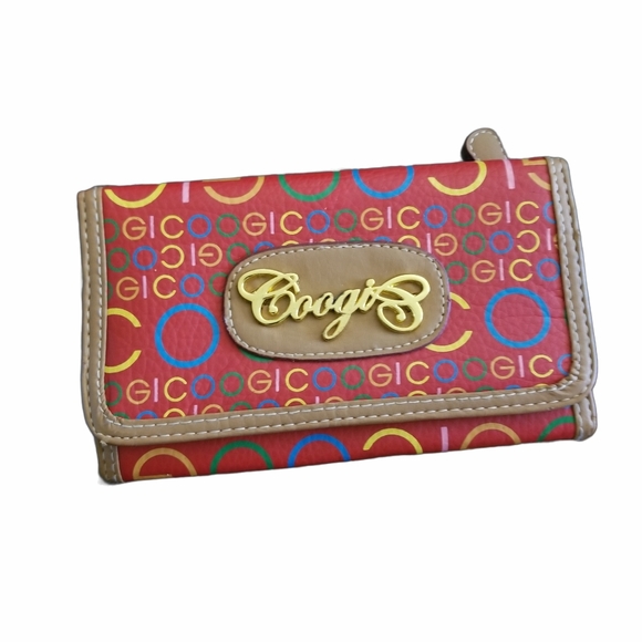 COOGI | Bags | Coogi Wallet With Gold Embellished Logo Women | Poshmark